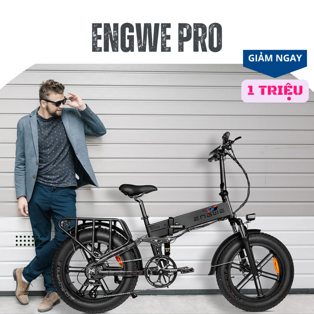 Xe đạp điện Bánh Béo ENGWE PRO – An Tâm Ebike