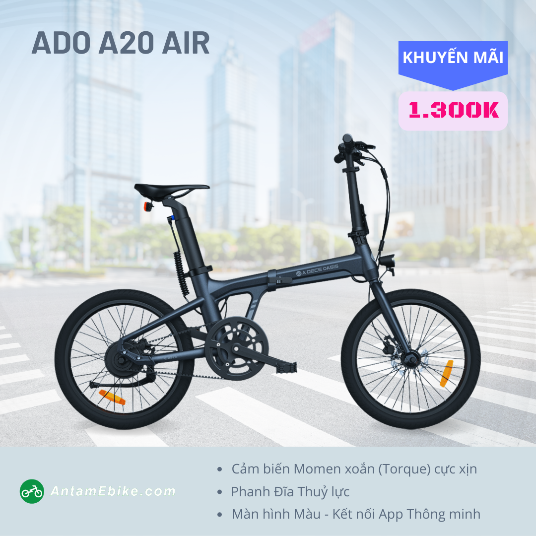 Xe đạp trợ lực điện Gấp gọn A20 Air 2023: Nhẹ và nhiều công nghệ – An ...